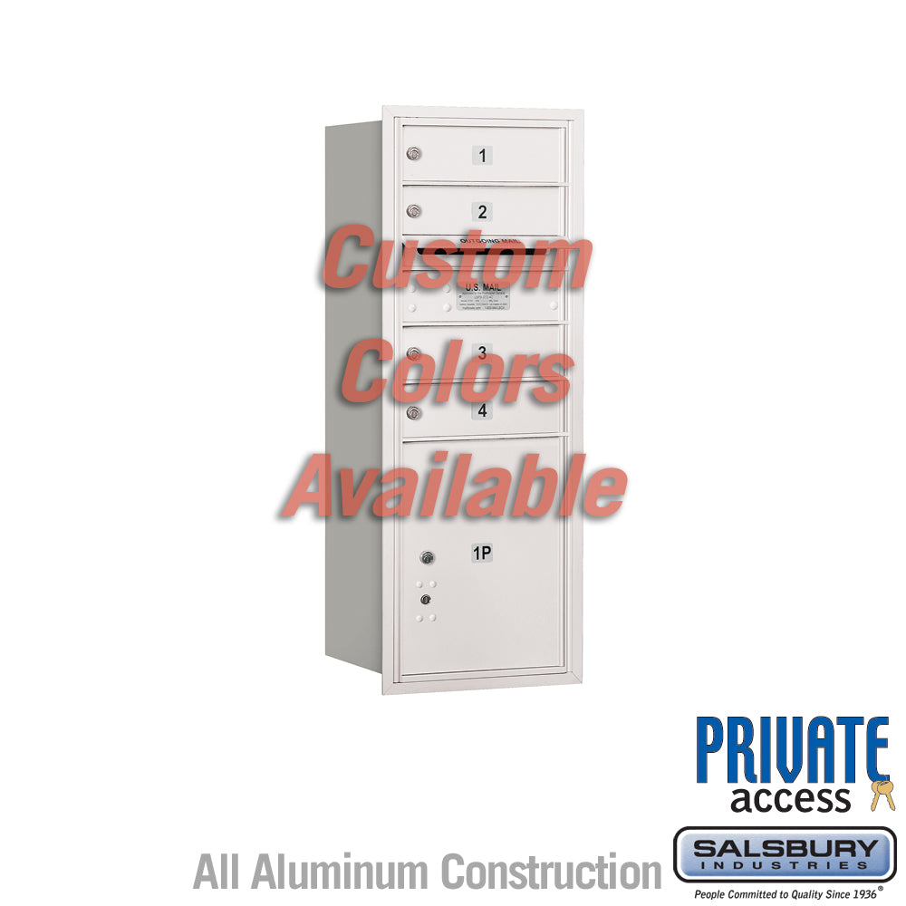 Recessed Mounted 4C Horizontal Mailbox with Master Commercial Lock - 1 ...