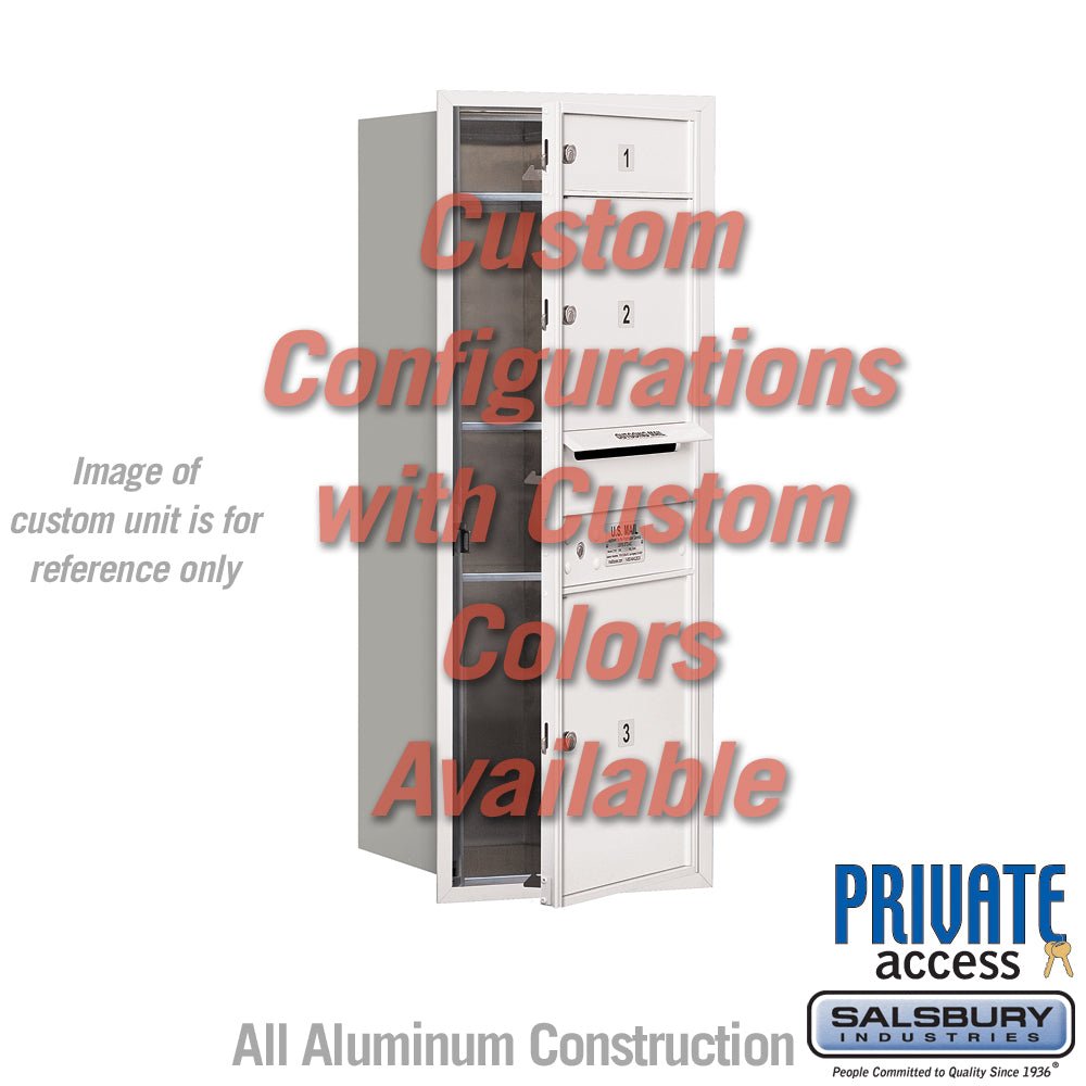 Recessed Mounted 4C Horizontal Mailbox - 10 Door High Unit - Single Co ...