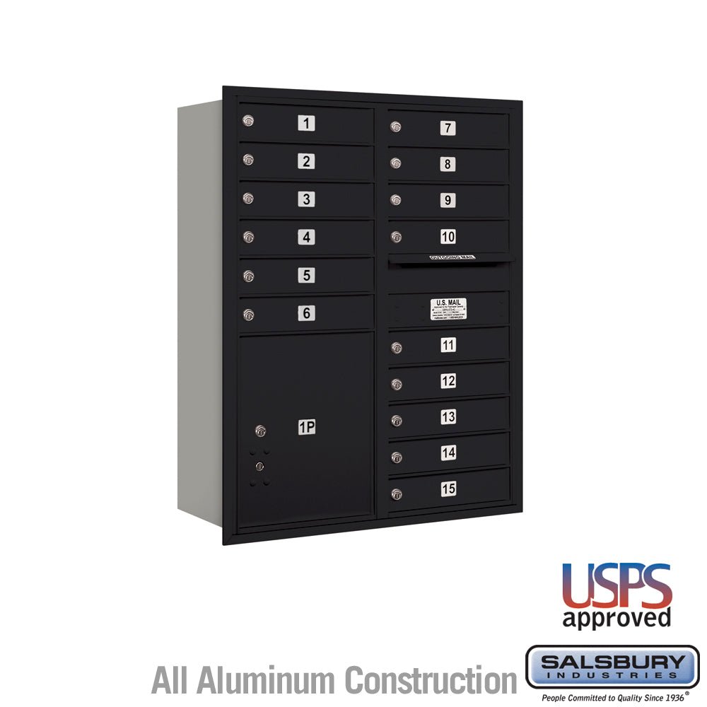 11 Door High Recessed Mounted 4C Horizontal Mailbox with Parcel Locker ...