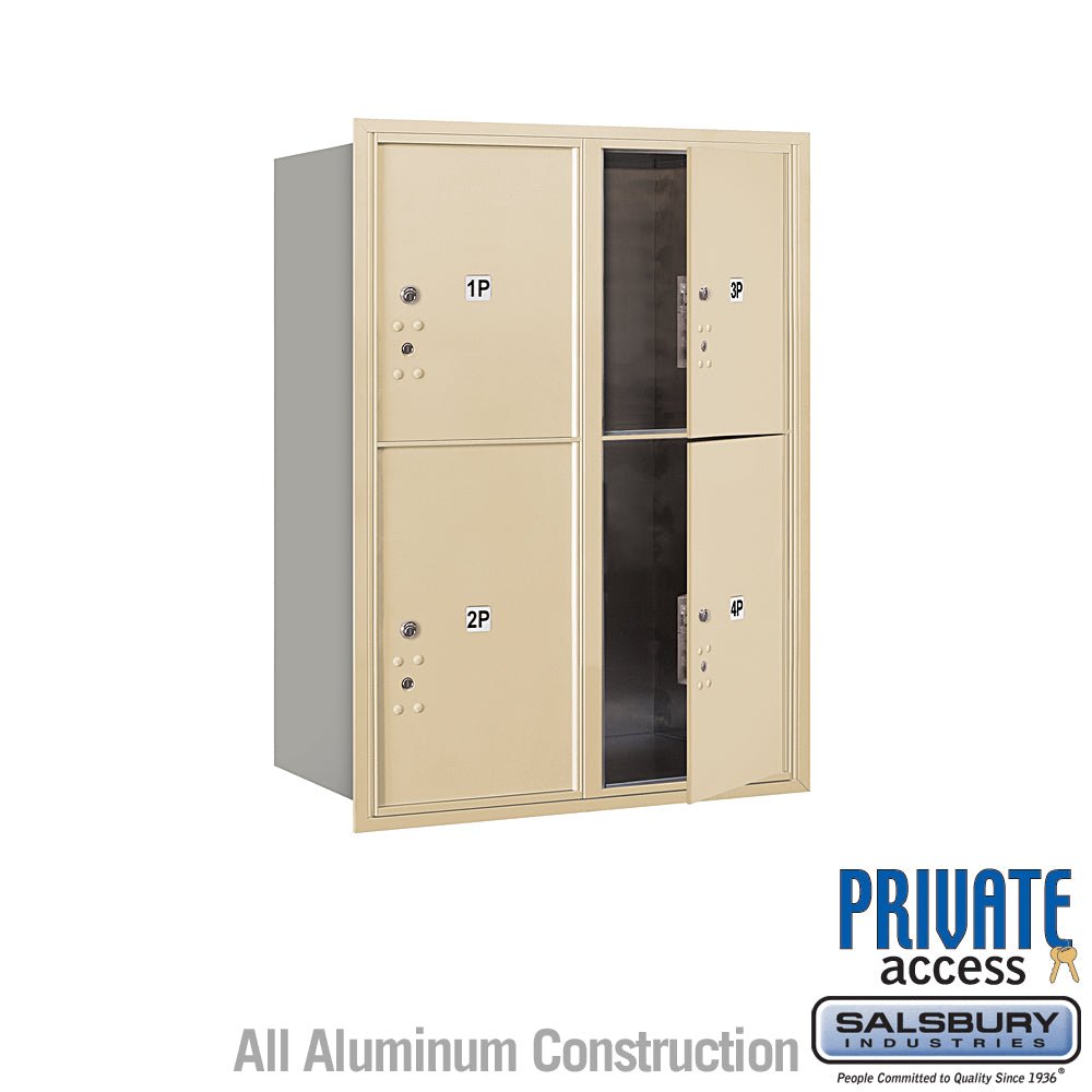 11-Door High Recessed Mounted Parcel Locker with 4 Parcel Lockers in S ...