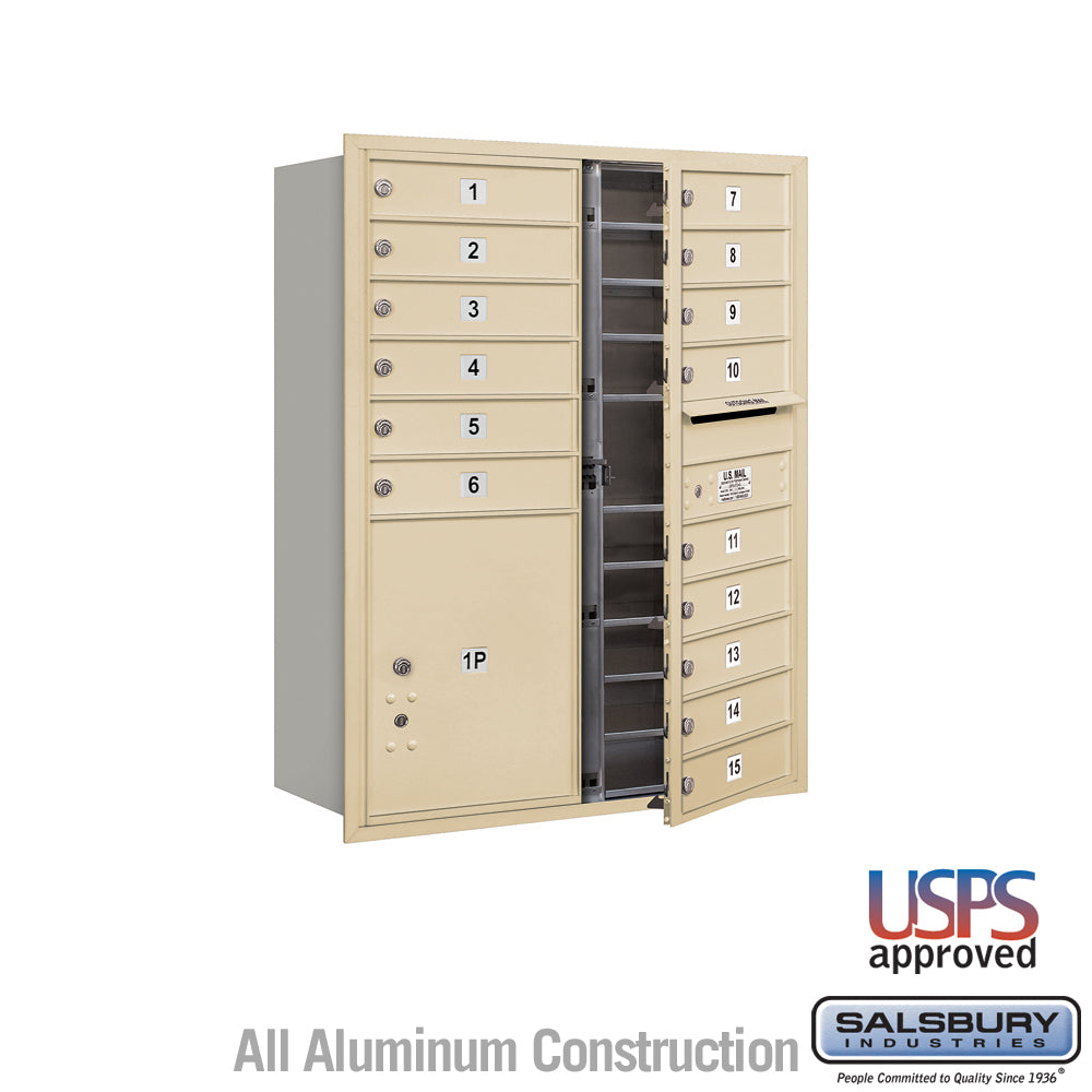 11-Door High Recessed Mounted 4C Horizontal Mailbox with Parcel Locker ...
