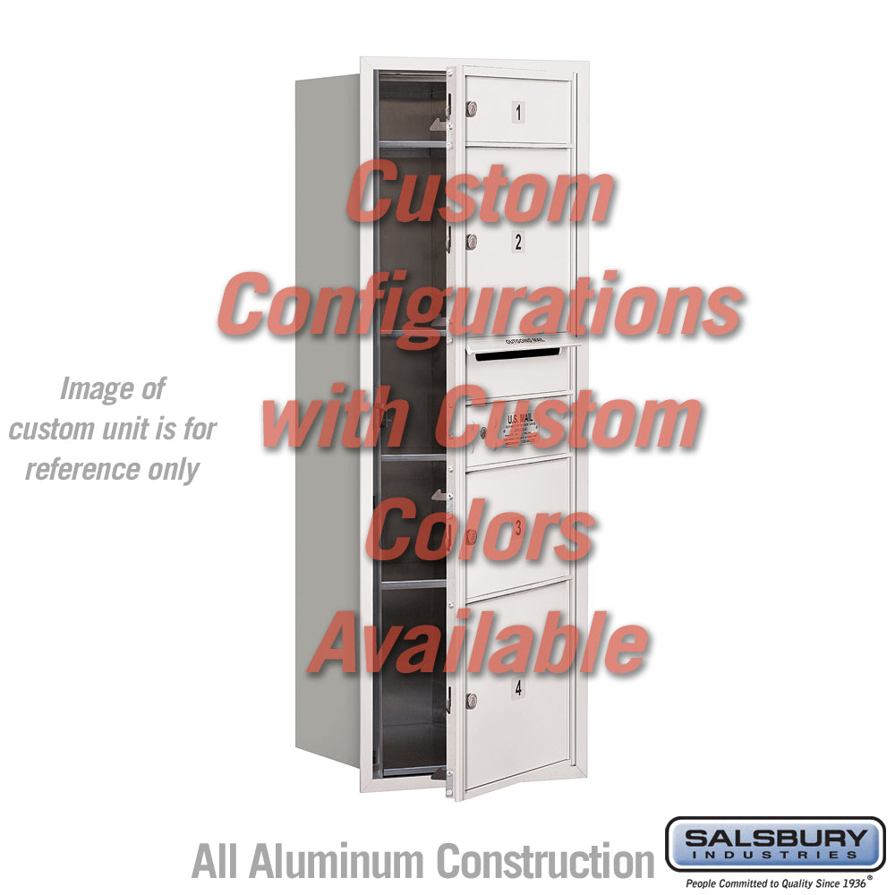 Recessed Mounted 4C Horizontal Mailbox - 11 Door High Unit - Single Co ...