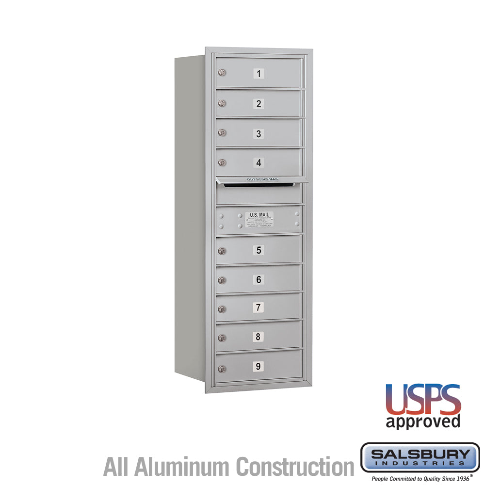 11 Door High Recessed Mounted 4C Horizontal Mailbox with Rear Loading ...