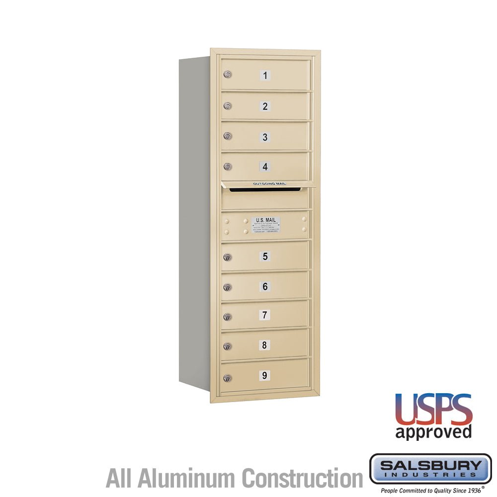 11 Door High Recessed Mounted 4C Horizontal Mailbox with USPS Access ...