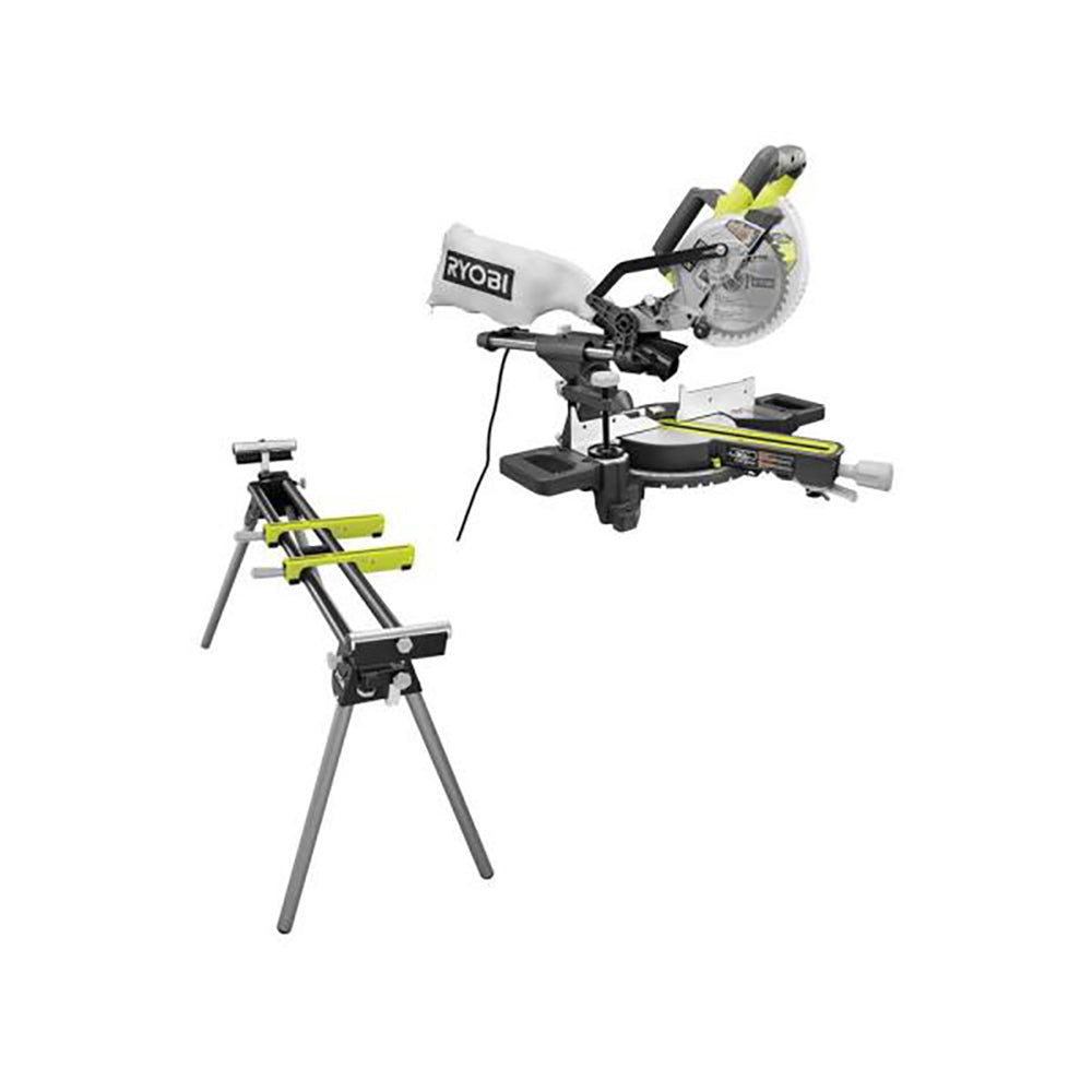 RYOBI 7-1/4 in. Sliding Miter Saw with Stand – Super Arbor