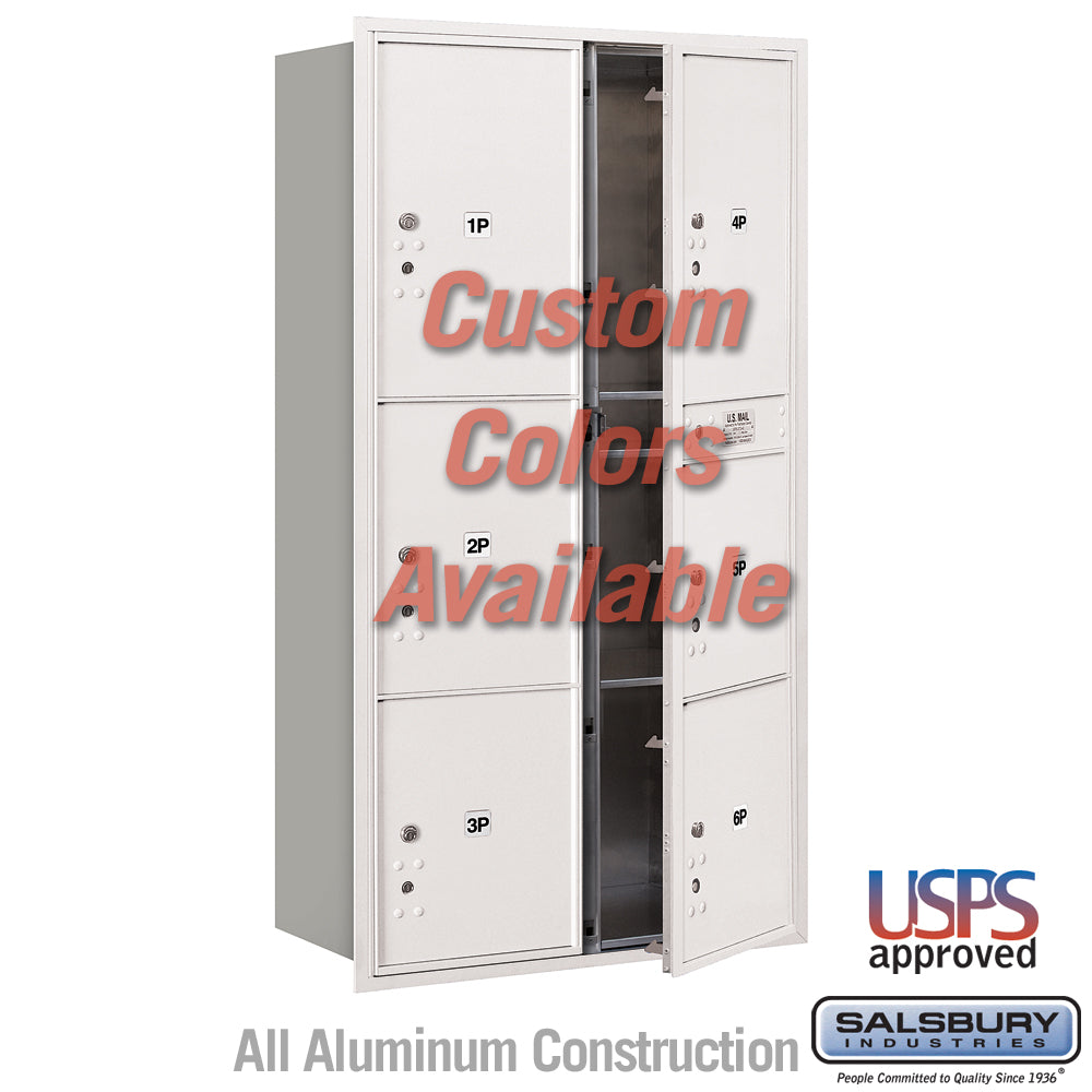 Recessed Mounted 4C Horizontal Mailbox - Double Column Parcel Locker w ...