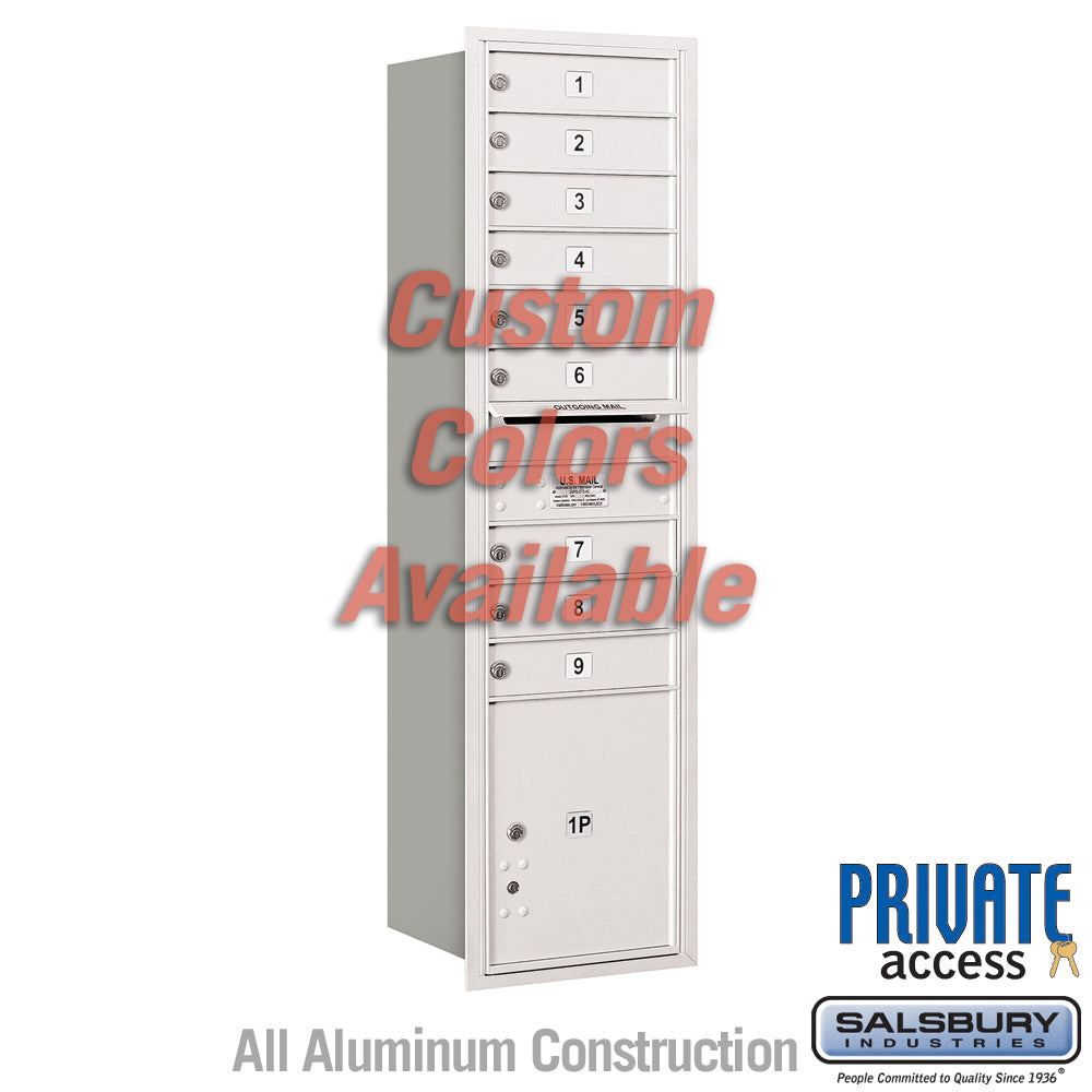 Recessed Mounted 4C Horizontal Mailbox with Master Commercial Lock - M ...