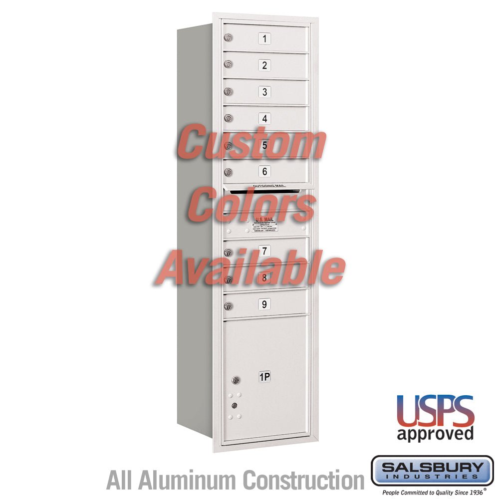 Recessed Mounted 4C Horizontal Mailbox - Maximum Height Unit with Parc ...