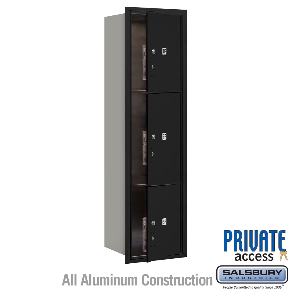 Maximum Height Recessed Mounted 4C Horizontal Parcel Locker with 3 Com ...