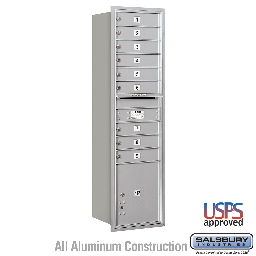 Maximum Height Recessed Mounted Mailbox with Parcel Locker - Rear Load ...