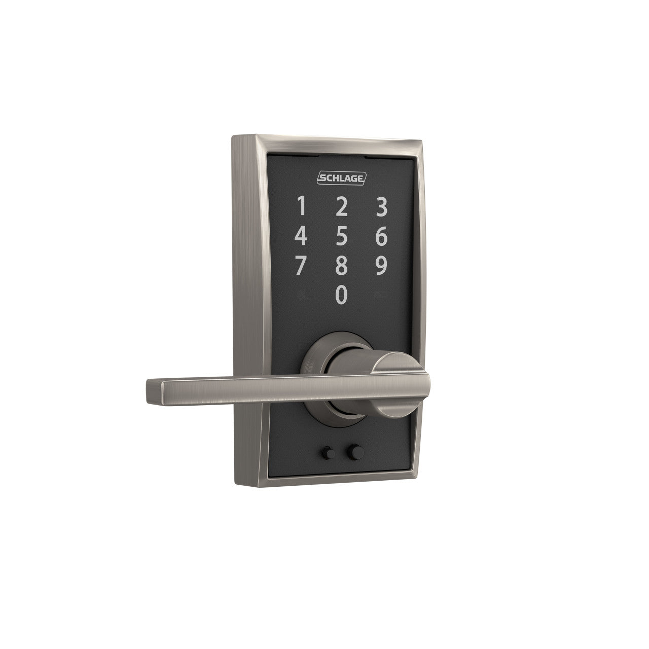 Schlage Century Touch Electronic Door Lock Deadbolt and Latitude Lever ...
