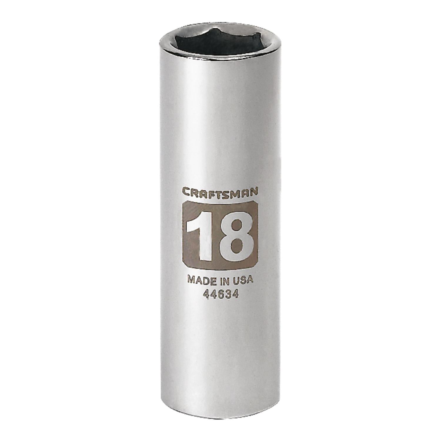 Craftsman 18mm Metric Deep Socket - 1/2" Drive, 6 Point – Super Arbor