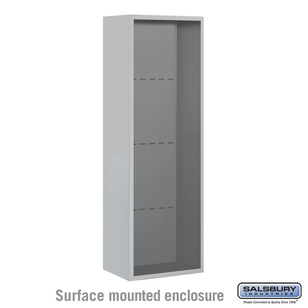 Surface Mounted Enclosure for Single Column Mailbox Unit - Aluminum ...