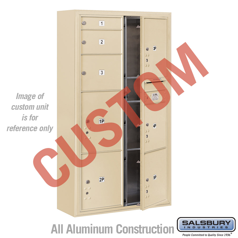Surface Mounted 4C Horizontal Mailbox Unit - Maximum Height - Double C ...