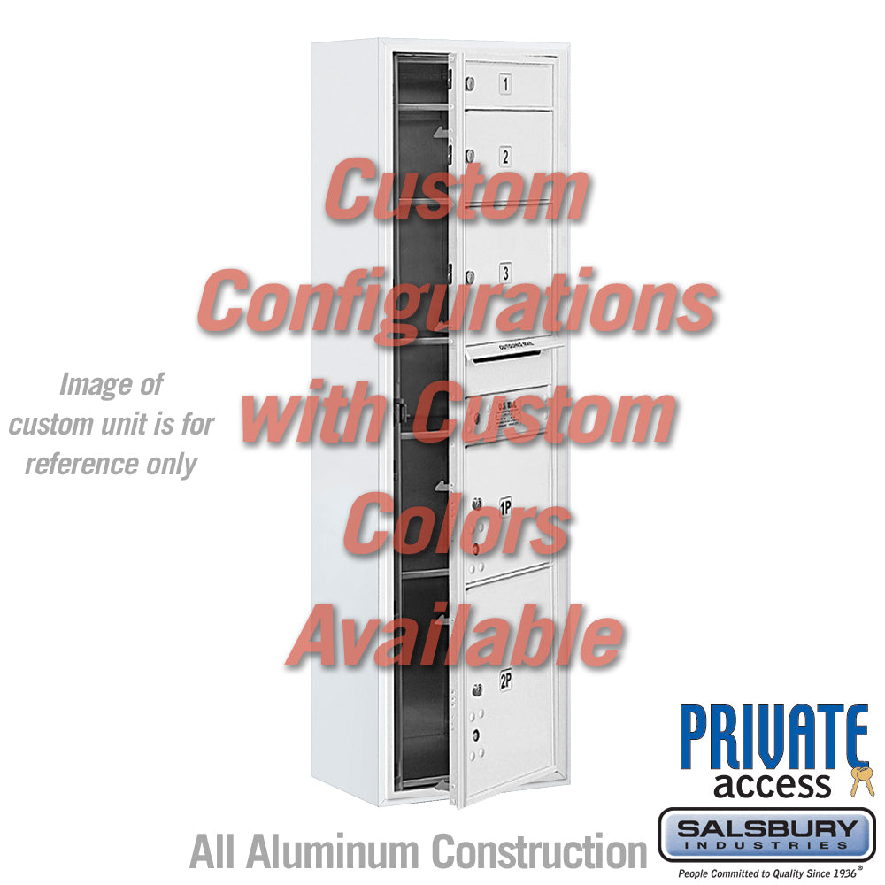 Surface Mounted 4C Horizontal Mailbox Unit - Maximum Height, Single Co ...