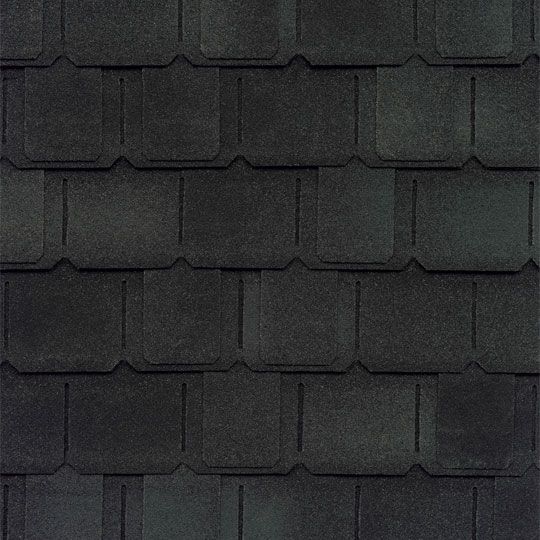 GAF Camelot II Designer Asphalt Shingles, Charcoal, 17 in. x 34-1/2 in ...