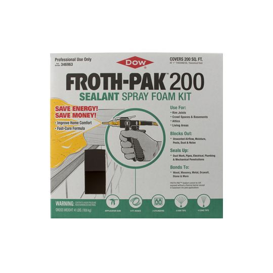 DOW FROTH-PAK 200 Sealant Spray Foam Insulation Kit – Super Arbor