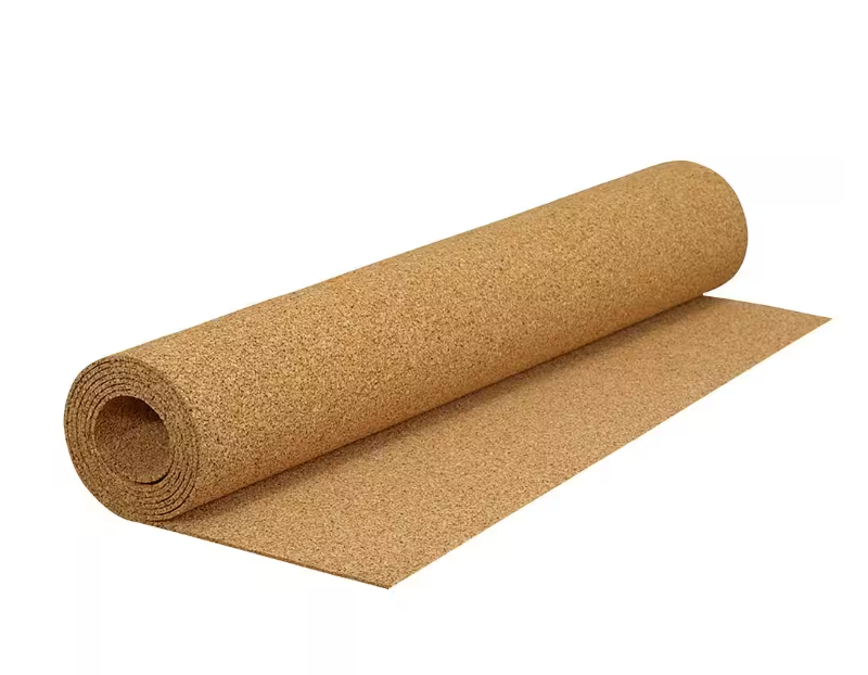 200 sq. ft. 4 ft. Wide x 50 ft. Long x 6mm Thick Natural Cork Sound Da ...