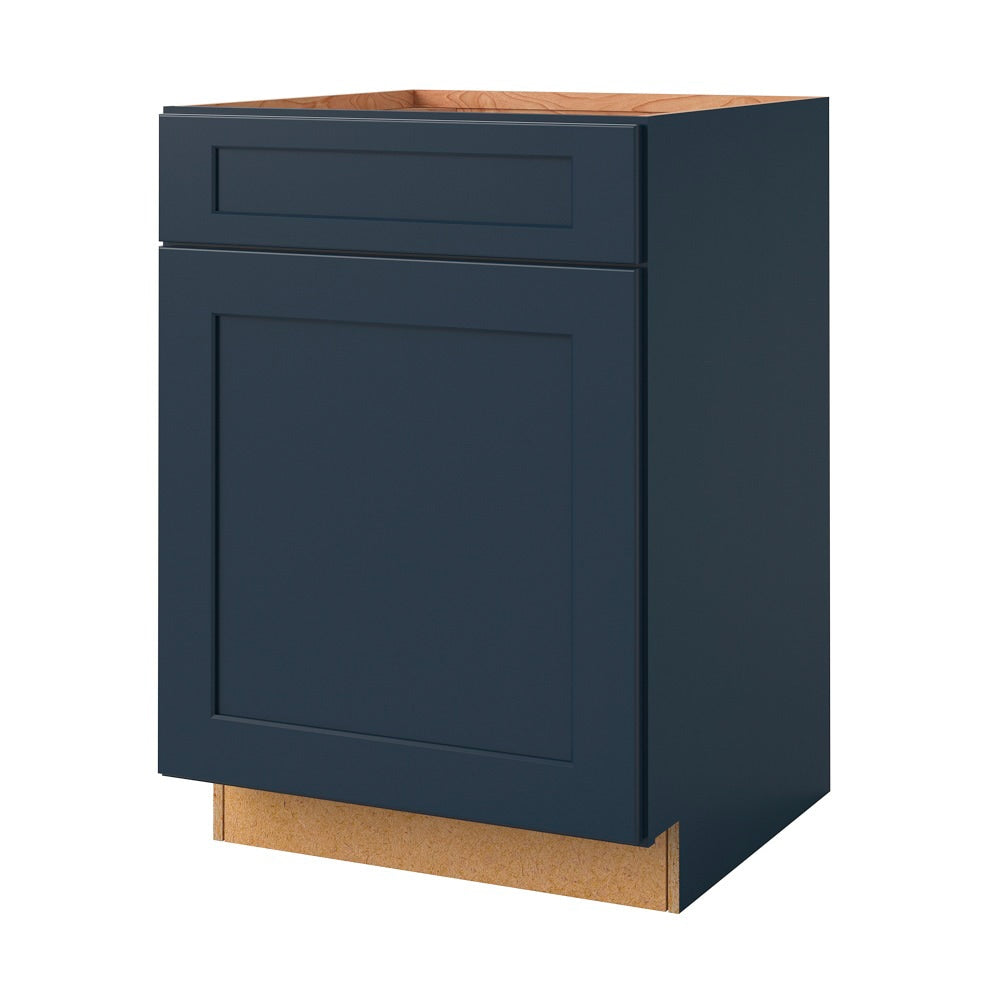 allen + roth Port 24-in W x 34.5-in H x 24-in D Navy 1-Drawer Base Ful ...