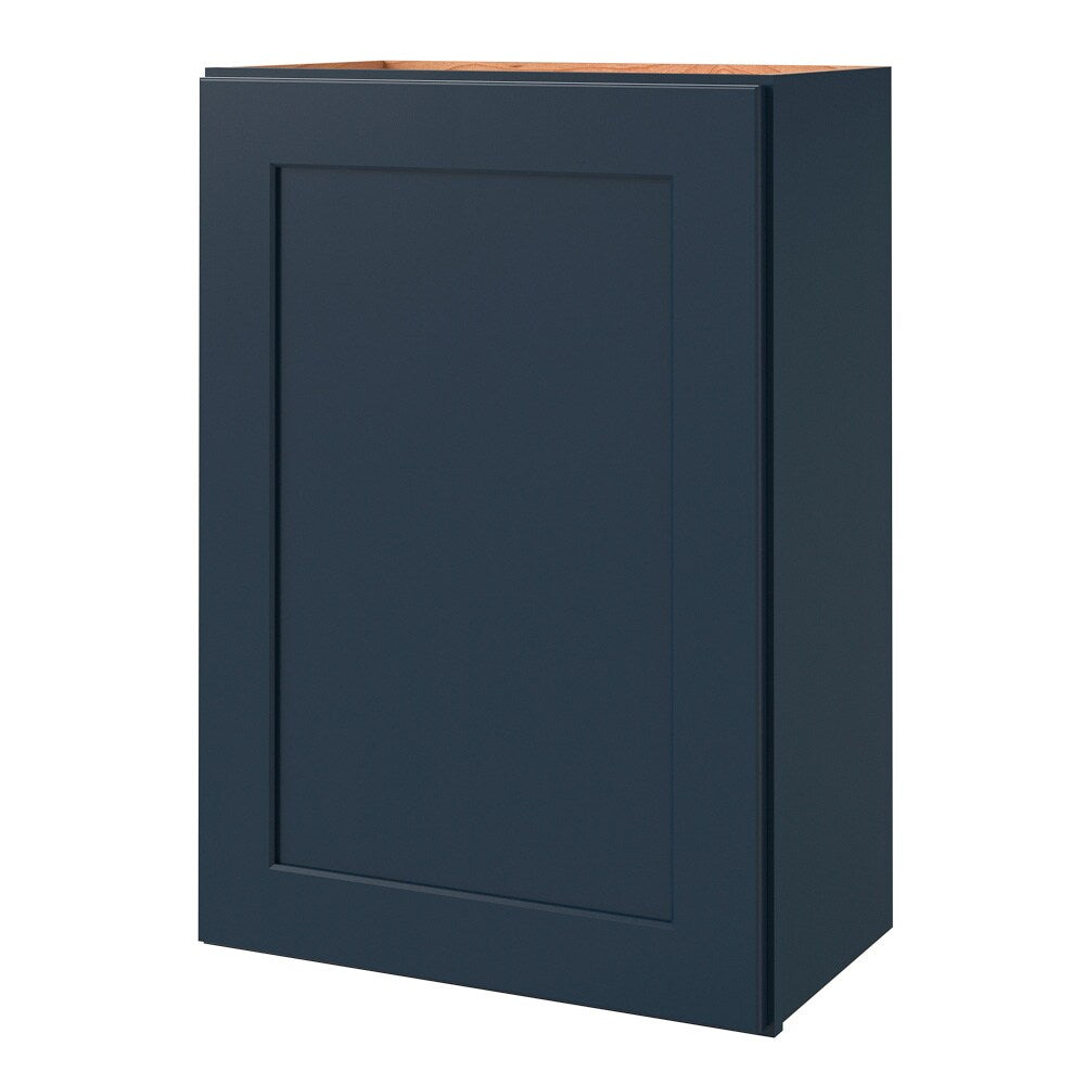 allen + roth Port 21-in W x 30.125-in H x 12-in D Navy Wall Fully Asse ...