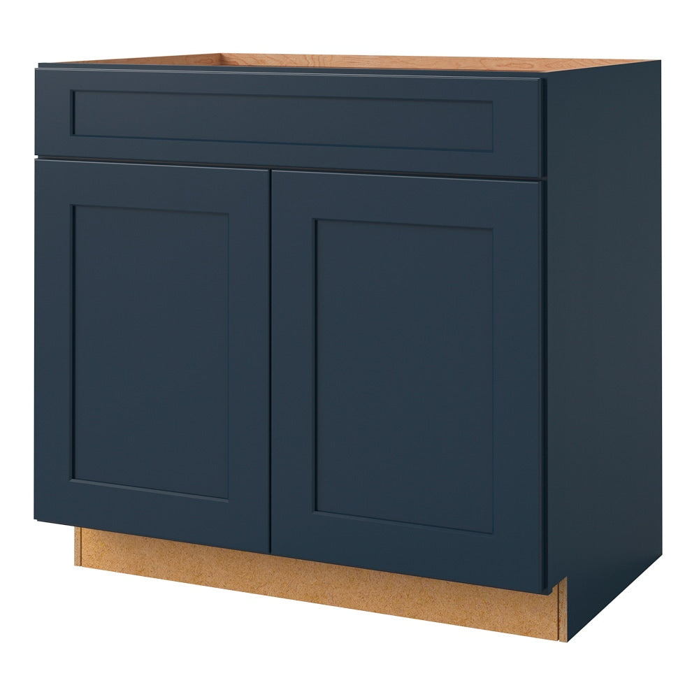 allen + roth Port 36-in W x 34.5-in H x 24-in D Navy 1-Drawer Base Ful ...