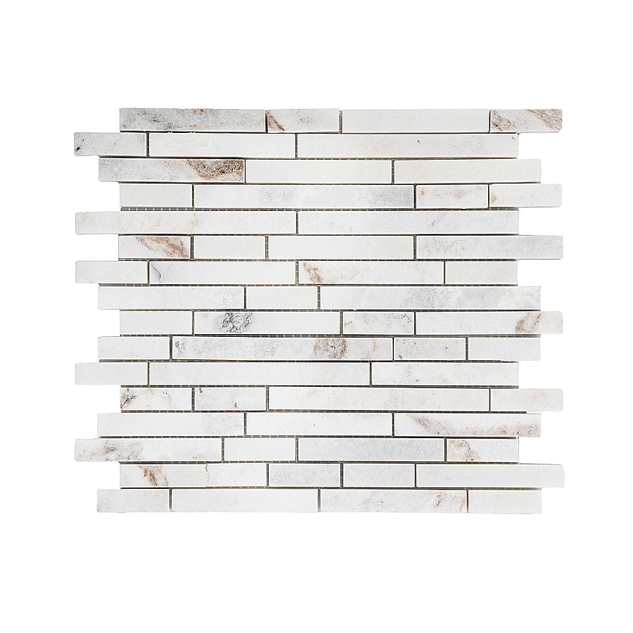 American Olean Genuine Stone White Ember 10-in x 13-in Honed Natural S ...