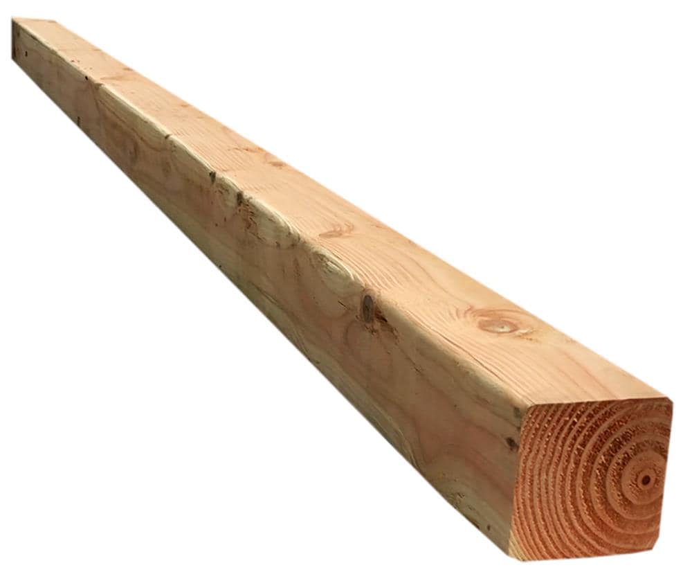 4-in 8-ft Douglas Fir Universal Wood Fence Post – Super Arbor