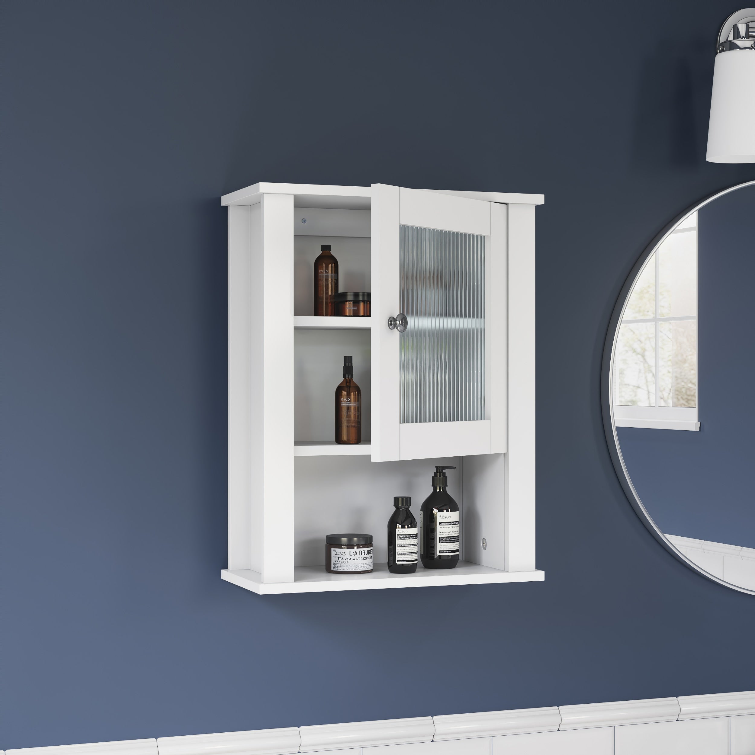 RiverRidge Prescott 16.5-in x 20.5-in x 7.06-in White Soft Close Bathr ...