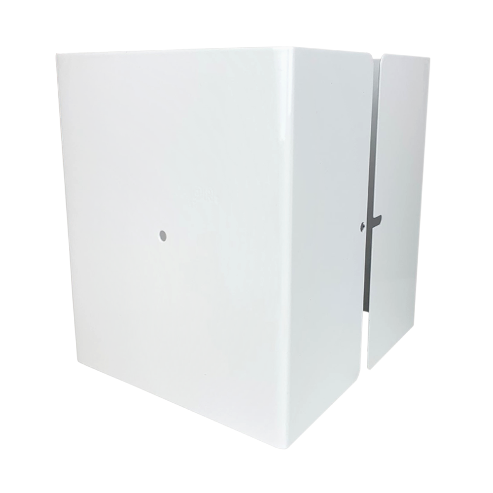 Fence Armor Pro Protection Post Guard 5-in Powder Coated White Galvani ...