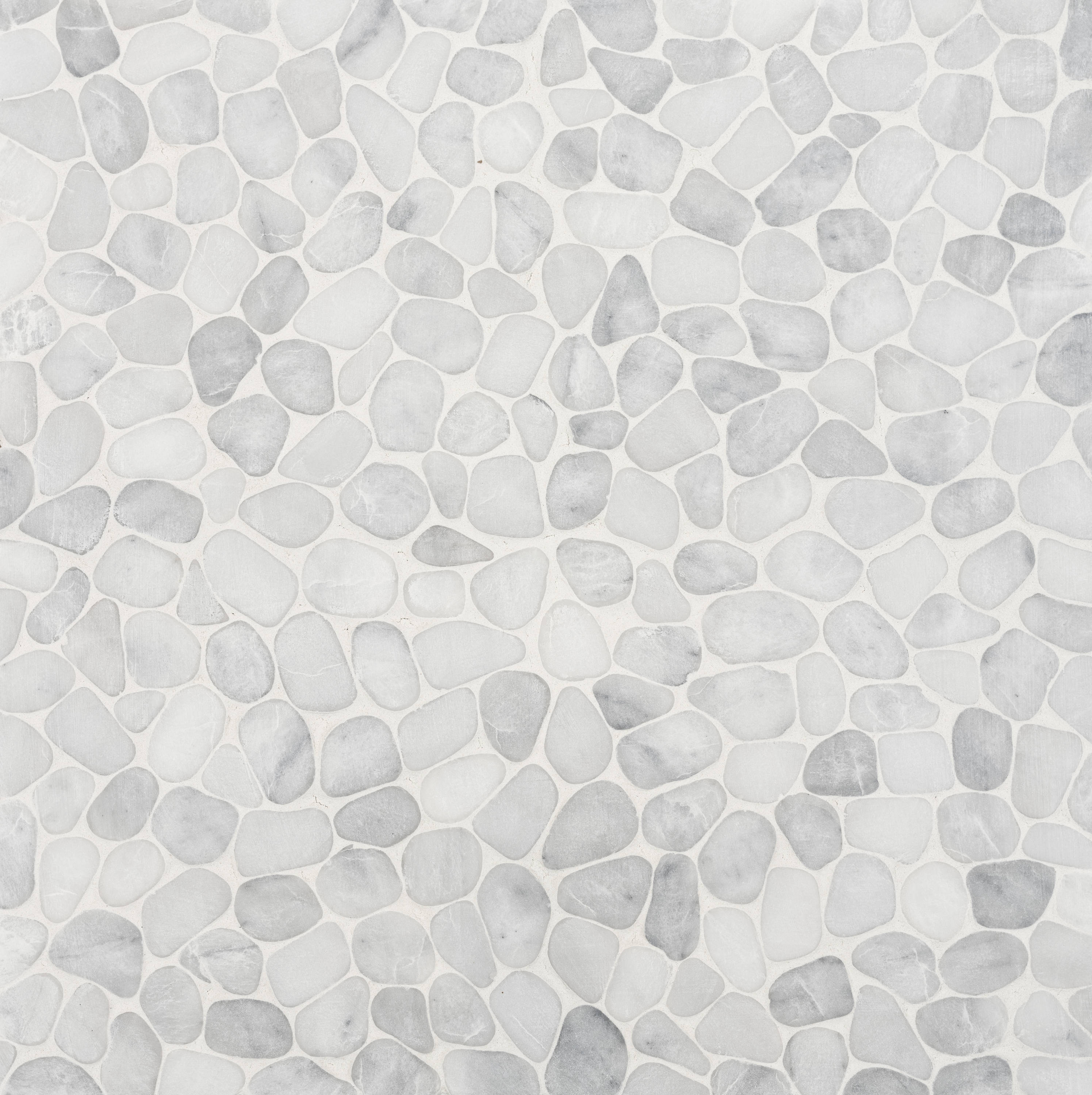 Satori Shoreside Bianco 12-in x 12-in Honed Natural Stone Look Mosaic ...