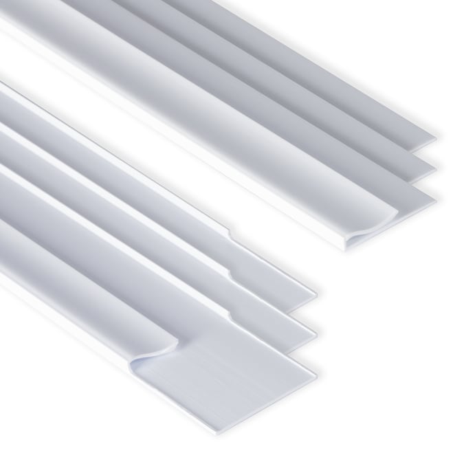 Ceilume EZ-ON Grid Covers 36-pack 24-in 53-sq ft PVC White Cover Kit ...