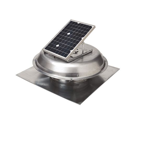 GAF MasterFlow Green Machine Dual-Powered EcoSmart Roof Vent, PRHYBRID ...