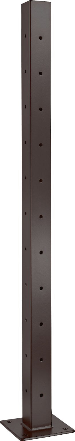 CityPost Deck Corner Post 2-in x 0.08-in x 3-1/2-ft Bronze Deck Corner ...