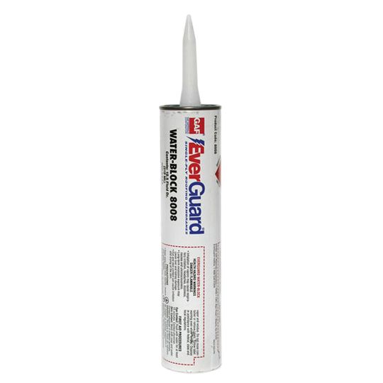 GAF EverGuard WaterBlock Mastic, Black – 10.5 oz Cartridge – Super Arbor
