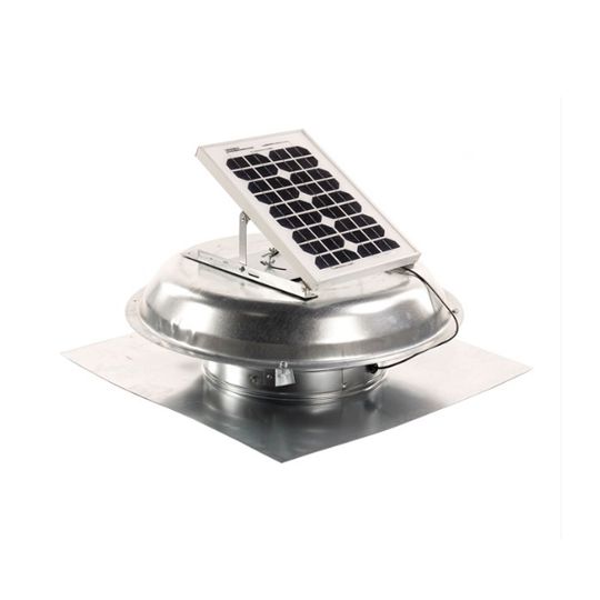 GAF MasterFlow Green Machine Solar-Powered EcoSmart Roof Vent, 500 CFM ...