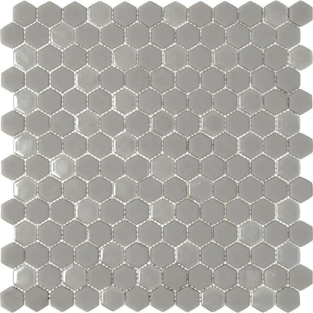 Apollo Tile Alabaster Gray 12-in x 12-in Multi-finish Recycled Glass H ...