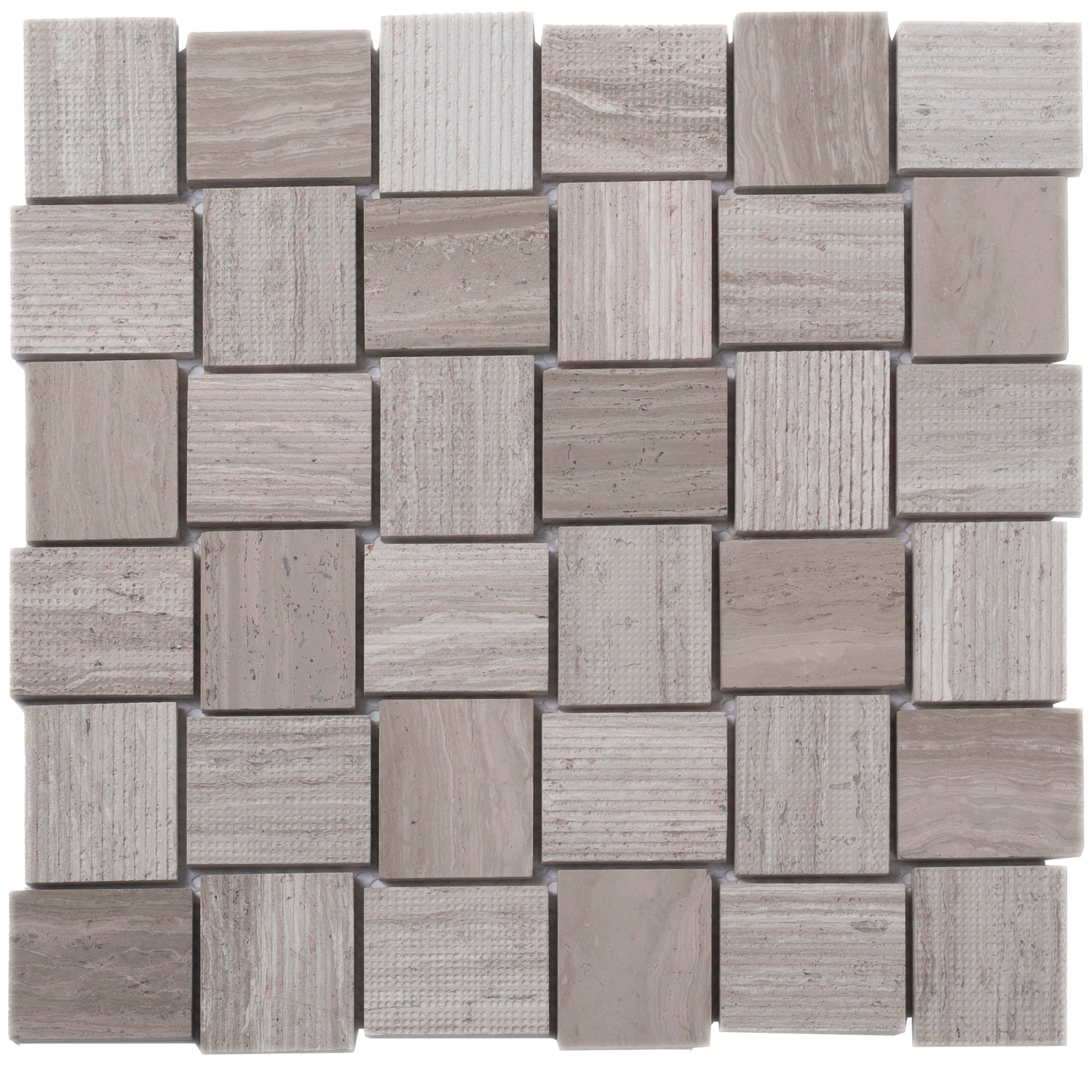 Apollo Tile (Sample) Sparta Wooden Beige 4-in x 4-in Polished Marble B ...