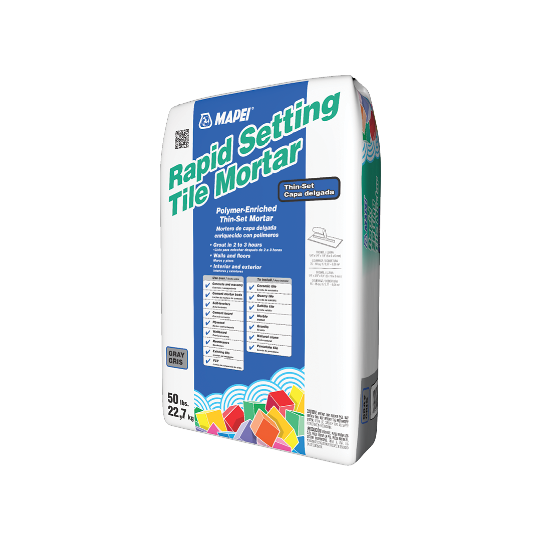 MAPEI Rapid Setting 50-lb Gray Thin-Set Tile Mortar – Super Arbor