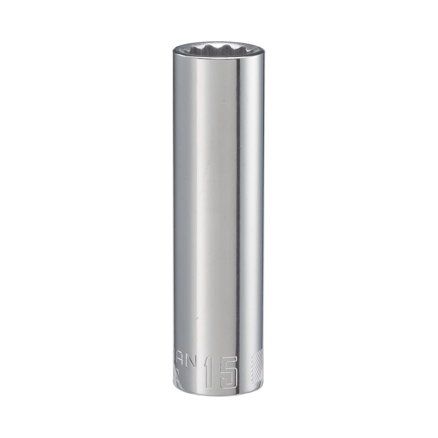 Craftsman 15mm Metric Deep Socket - 12 Point, 1/2" Drive – Super Arbor