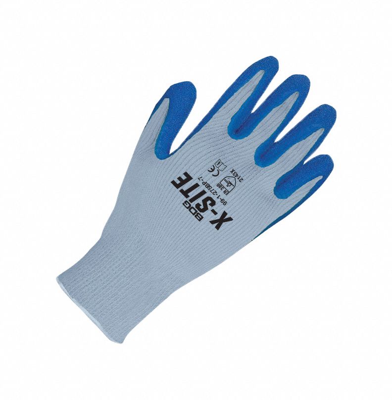 BDG X-Site Foam Latex Coated Gloves S - Palm Dipped, Full Finger ...