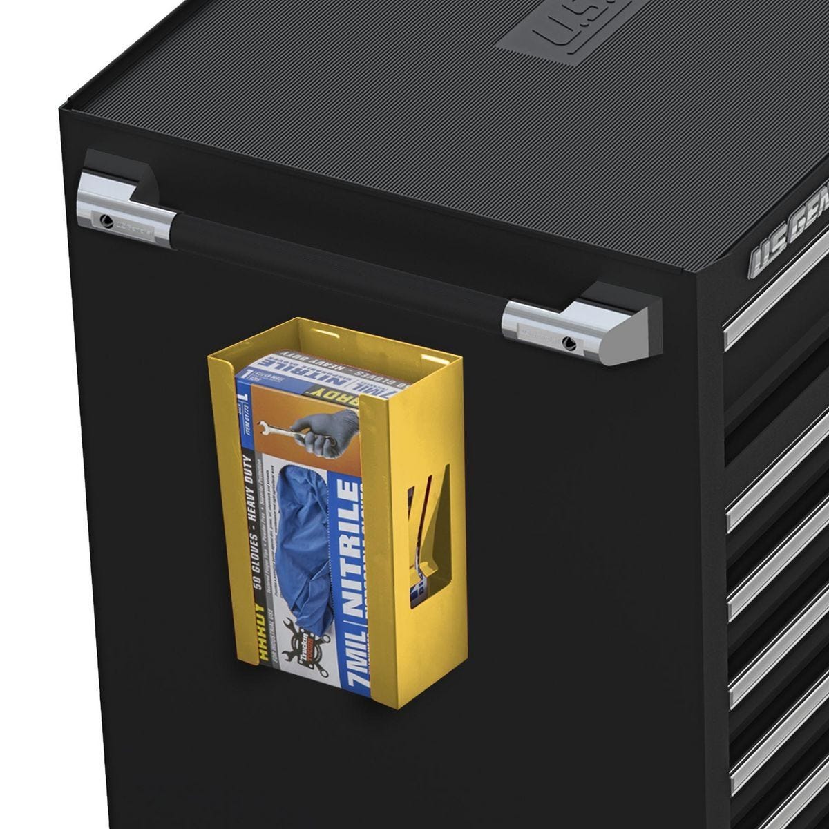 U.S. GENERAL Magnetic Glove/Tissue Dispenser, Yellow – Super Arbor