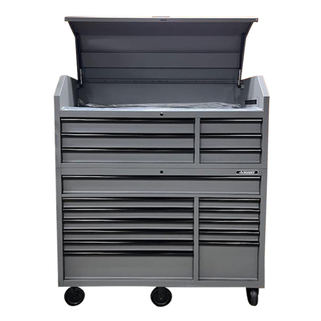 56 in. W x 22 in. D Heavy Duty 18-Drawer Combination Rolling Tool Ches ...