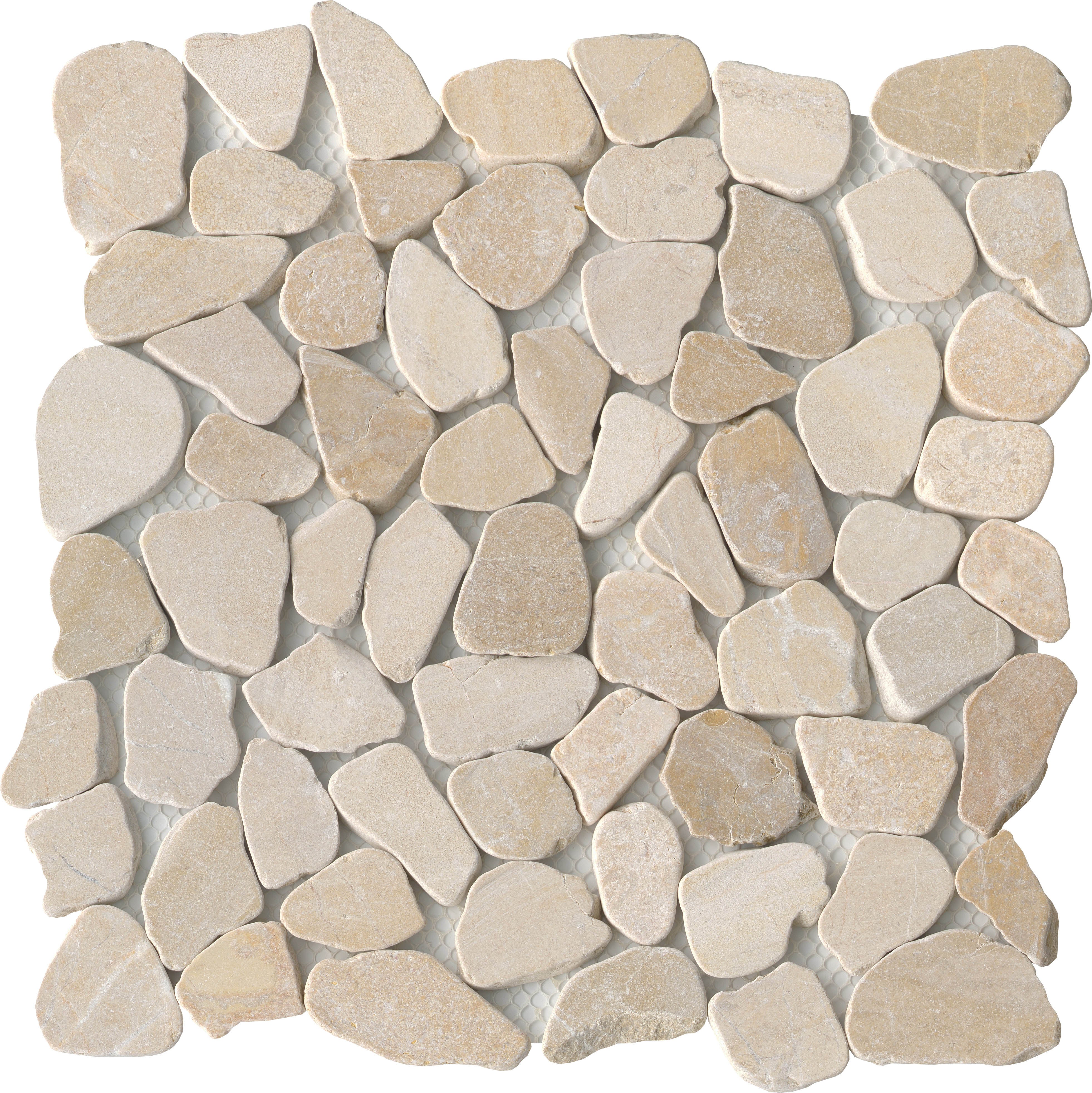 Emser Cultura 10-Pack Spring Natural Stone Pebble Mosaic Tile, Honed ...