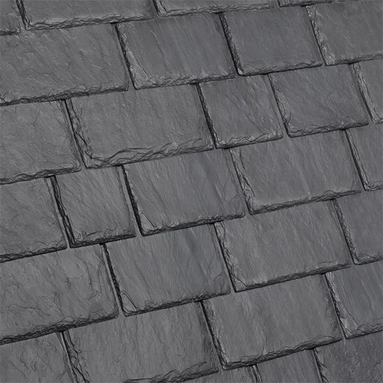 DaVinci Roofscapes Multi-Width Slate Roofing Tiles, Smokey Grey — Bund ...