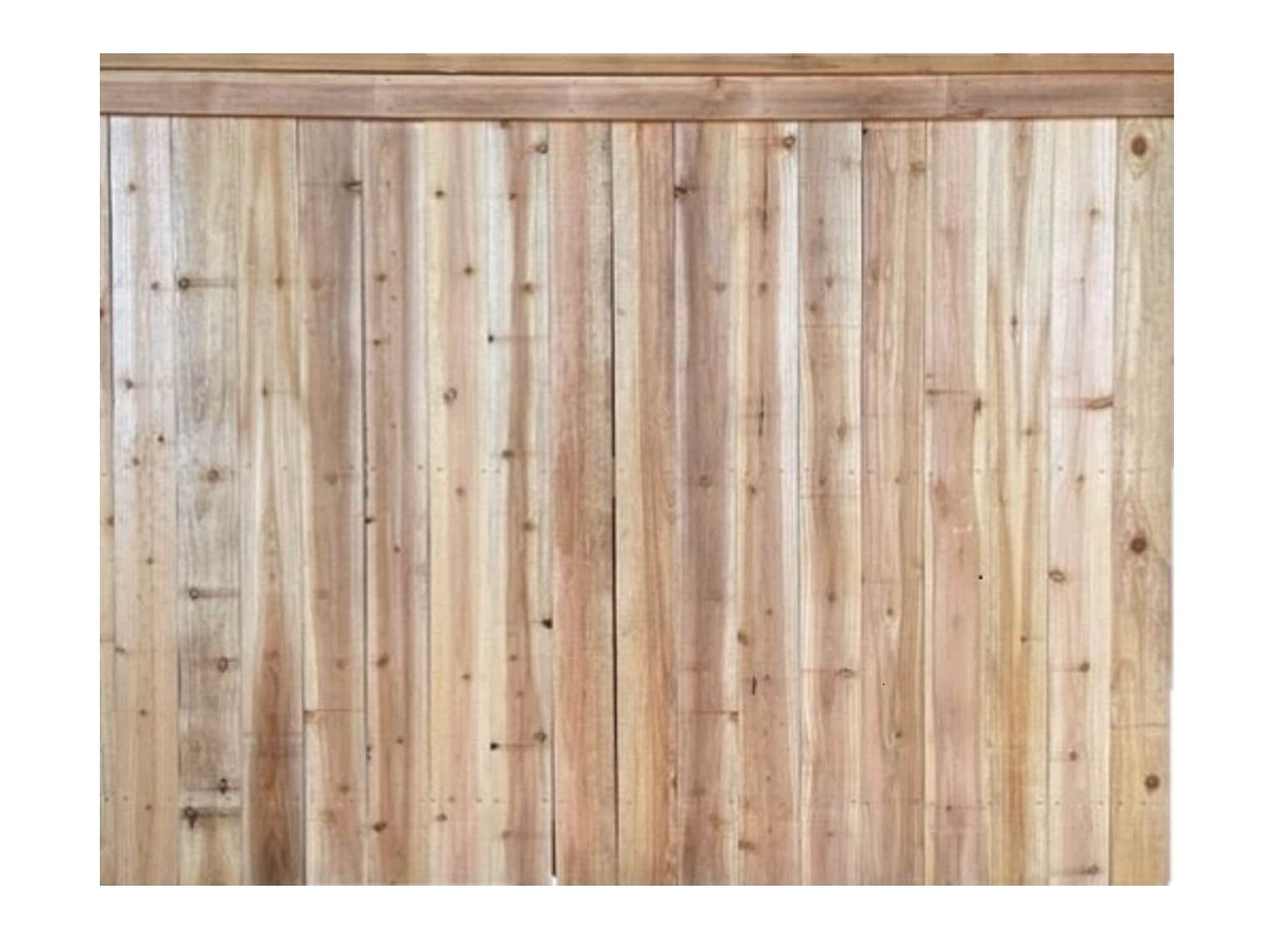 6-ft x 8-ft Cedar Square-top Fence Panel – Super Arbor