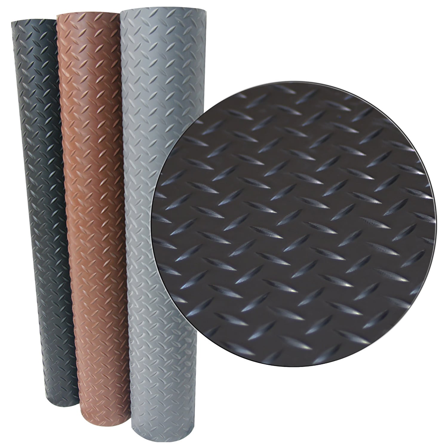 Rubber-Cal 36-in W x 0.14-in T Flooring Tape Rubber Gym Floor Roll (18 ...