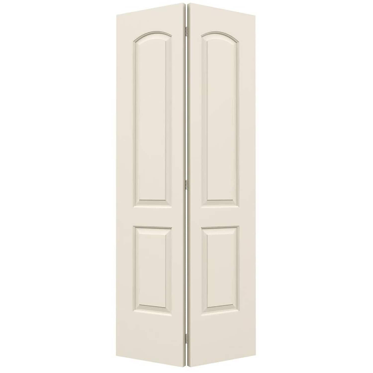 JELD-WEN Continental 30-in x 80-in Primed 2-Panel Round Top Molded Com ...