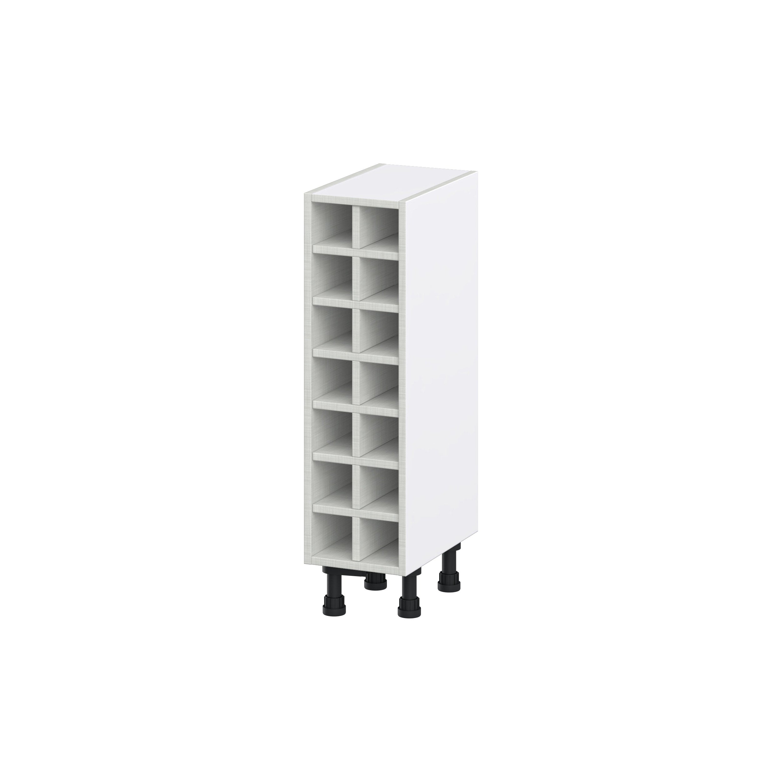 Hugo&Borg 14-Bottle Light Gray Mdf Wall-mounted Wine Cabinet – Super Arbor