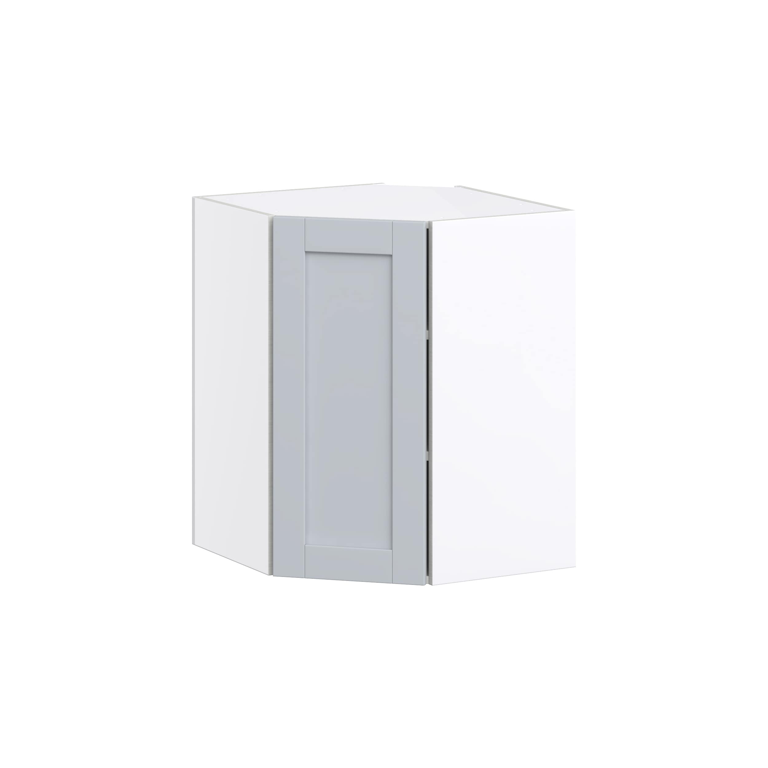 Hugo&Borg Charlesberg 24-in W x 30-in H x 14-in D Gray Diagonal Corner ...
