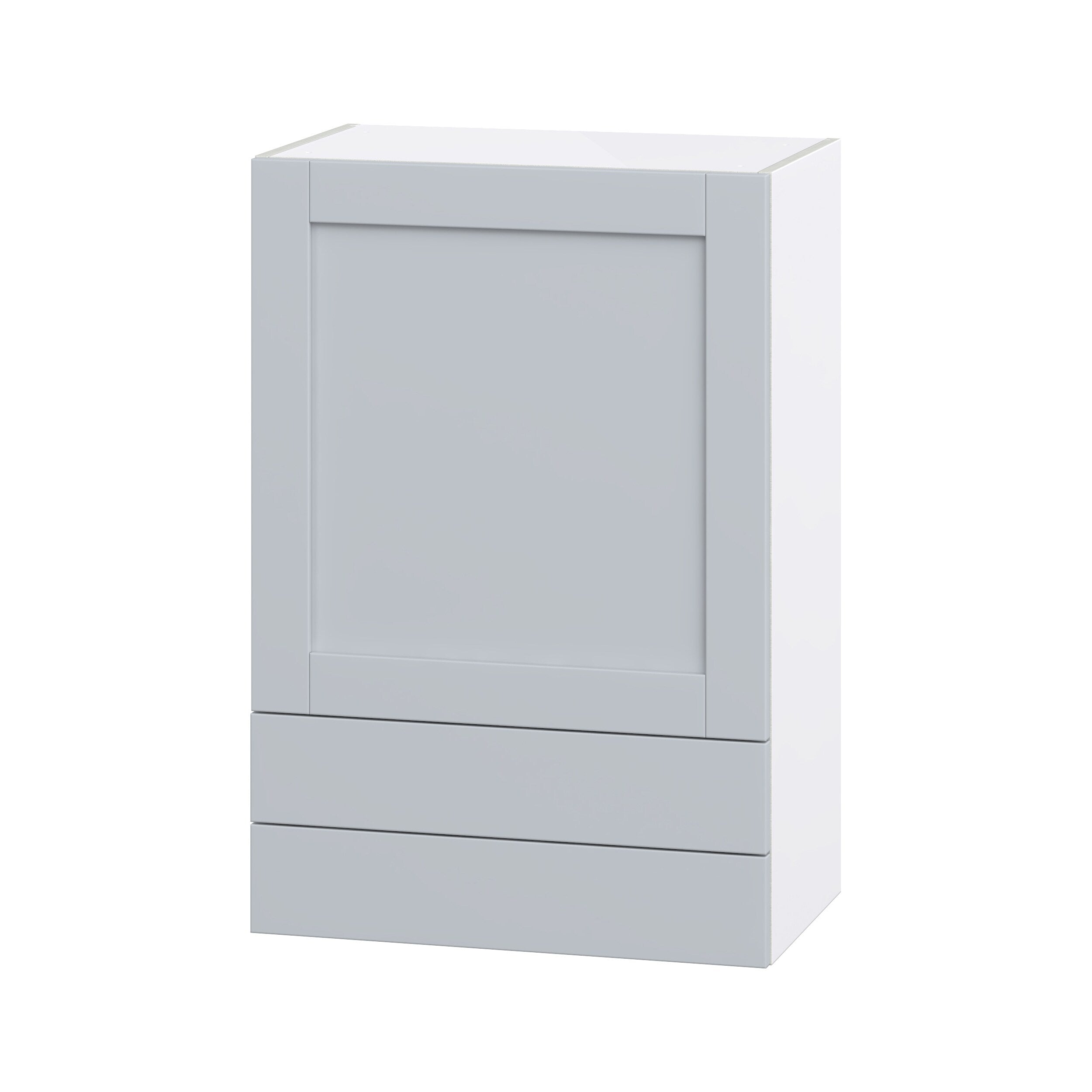 Hugo&Borg Charlesberg 24-in W x 35-in H x 14-in D Gray 2-Drawers Wall ...
